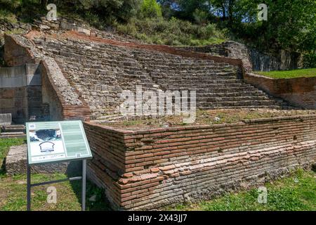 The Roman period Odeon building, Apollonia Archaeological Park, Pojan ...