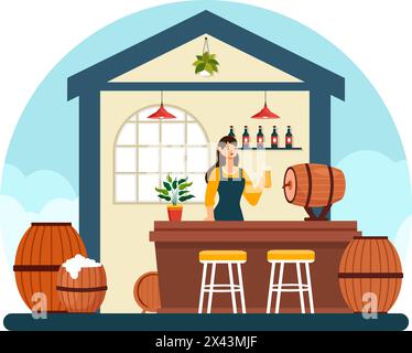Beer Brewing Full Metal tank Stock Vector Image & Art - Alamy