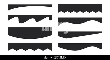 Header bottom divider, border higlight cover template, layout web page ...