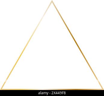 Luxury gold thin triangle frame collection. Triangle elegant borders ...