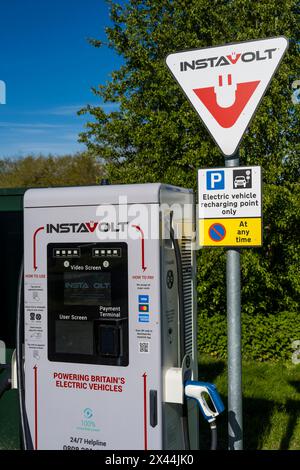 InstaVolt Charging Station, EV charging, Emma Green, Reading, Berkshire, England, UK, GB Stock ...