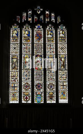 Medieval (late fifteenth century) stained glass window in St Martin's ...