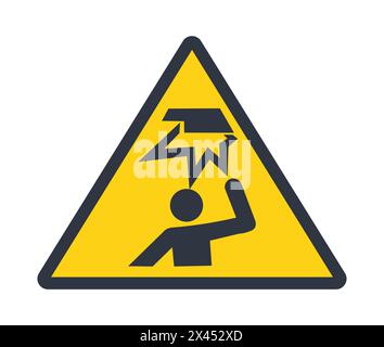 Warning Sign Overhead Hazard Stock Vector Image & Art - Alamy