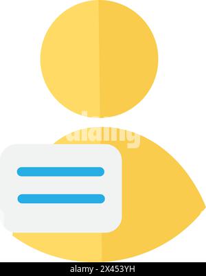 Abstract medical facility patient avatar icon. Identification in clinic ...