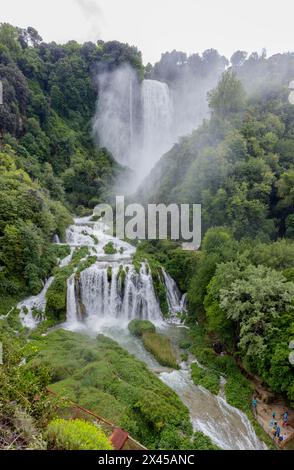 Terni, Italy - April 26, 2024: Cascata delle Marmore (Marmore Falls ...