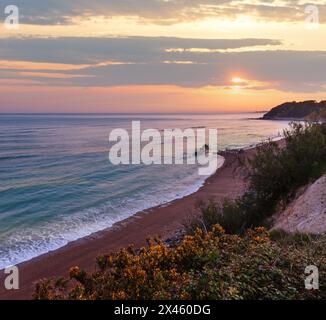 Sunrise over Saint Jean de Luz Stock Photo - Alamy