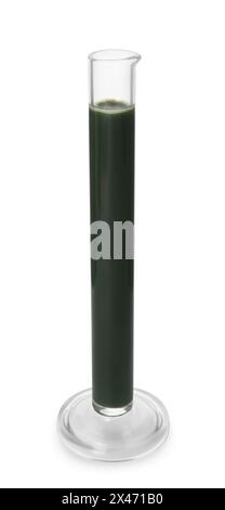 Test tube with crude oil isolated on white Stock Photo - Alamy