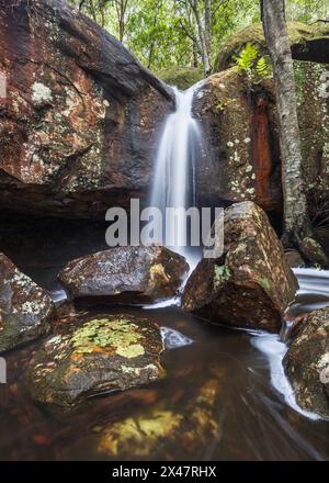 The Waterfall in Brisbane Water National Park at Girrakool on the NSW ...