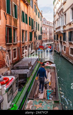 Repair to canal Venice, Italy Stock Photo - Alamy