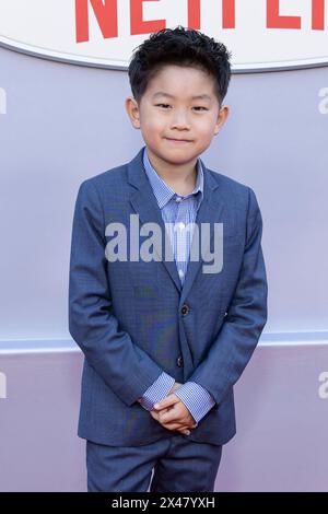 LOS ANGELES - APR 30: Isaac Bae at the Unfrosted Premiere at the Egyptian Theater on April 30 ...