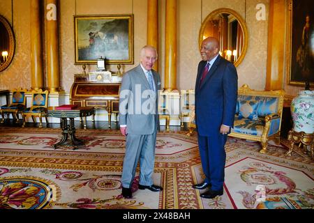 King Charles III during an audience with President of Guyana Dr Mohamed ...