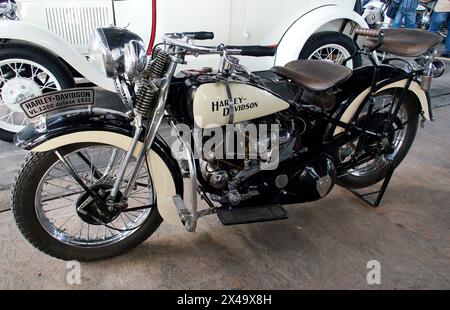 Harley-Davidson VL-1200 (1932) vintage motorcycle, Europe Stock Photo ...