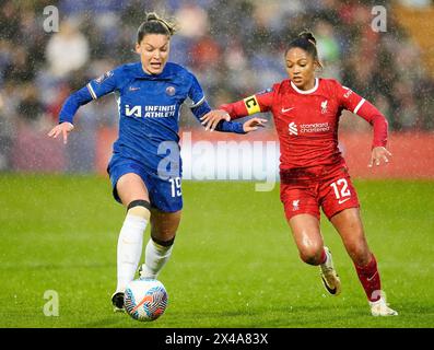 Chelsea's Johanna Rytting Kaneryd (left) and Durham's Kaila Novak in ...