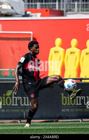 Jeremiah Mensah (Bayer 04 Leverkusen, #27) 03.09.2025, Bayer Leverkusen ...