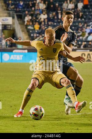 Real Salt Lake defender Justen Glad plays against Minnesota United ...
