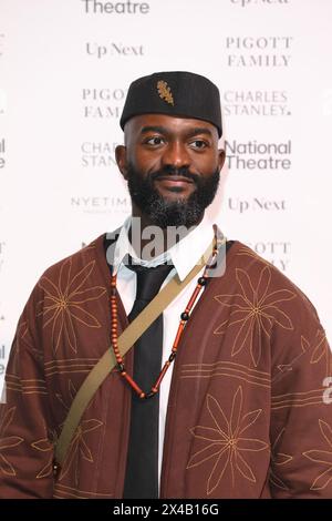 Inua Ellams attends National Theatre Up Next Gala in London raising ...