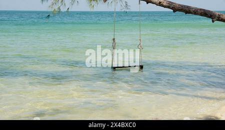 beach swing at starfish beach on phu quoc island Stock Photo - Alamy