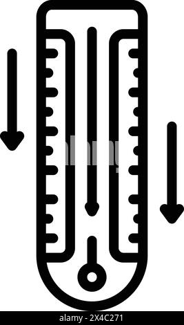 Icon for temperature decrease, temperature Stock Vector Image & Art - Alamy
