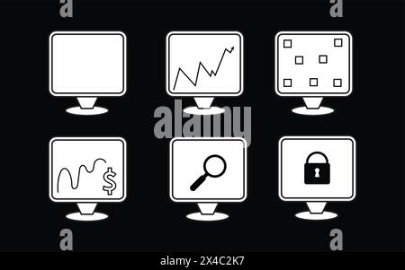 MINIATURES COMPUTER ICONS Stock Vector Image & Art - Alamy