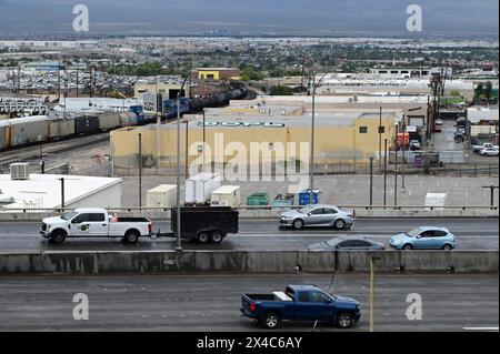 Traffic on the Interstate 515 in Las Vegas Stock Photo - Alamy