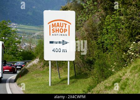 Austria - May 1, 2024: Symbolic image of mandatory vignette on Austrian ...