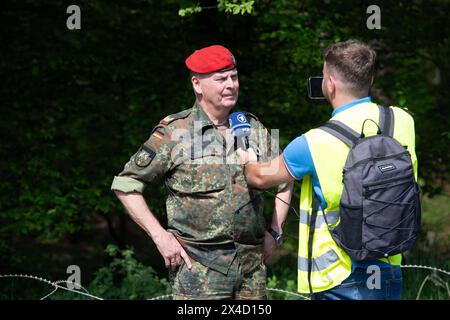 Brigadier General Hans-Dieter MUELLER, Muller, during his speech ...