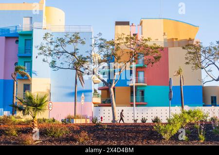 Albufeira, Portugal - April 28, 2024: Colorful modern residential ...