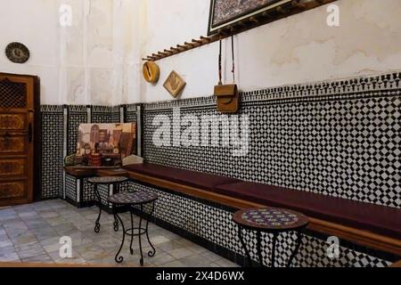 Fes, Morocco. Interior of a women's hammam. Main bath area Stock Photo ...
