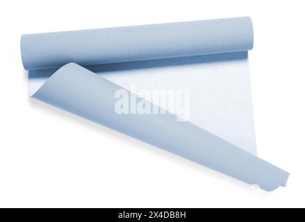 One violet blue wallpaper roll isolated on white Stock Photo - Alamy