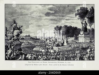 Execution of Marie-Antoinette, October 16, 1793 ". Anonymous painting ...