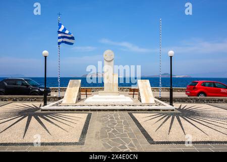 View of Mandraki village, "capital" of Nisyros volcanic island, from ...
