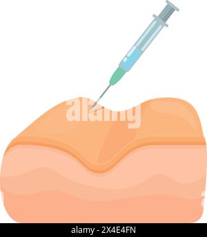 Luxury botox injection icon cartoon vector. Luxury drug. Modern ...