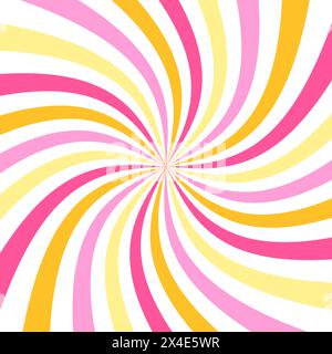 Starburst candy colors swirl. Sun rays background. Radial swirl ...