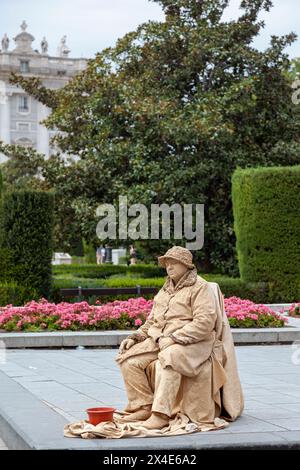 A living statue, or human statue, a performer who poses as a statue or ...