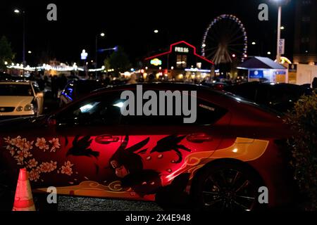 Seattle, USA. 27th Apr, 2024. Cars at a meet up on Alaskan Way Stock ...