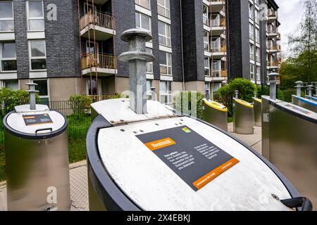 Underground waste disposal system, waste columns for different types of ...