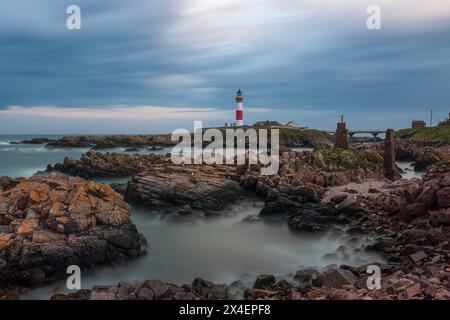Buchan Ness Lighthouse, Boddam, Aberdeenshire, Scotland Stock Photo - Alamy