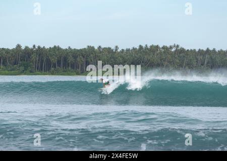 Surfing in Nias Island, North Sumatra, Indonesia Stock Photo - Alamy