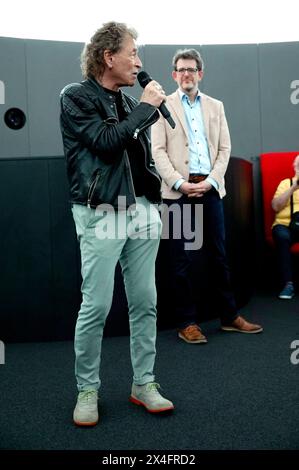 Peter Maffay, Dirk Schlesinger und Judith Marquard beim Pressegespräch ...