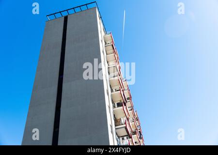 High-rise building on Barceloneta beach, Bercelona, Spain, Europe Stock ...