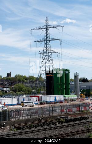 HS2 construction at the site of the former Saltley locomotive depot ...