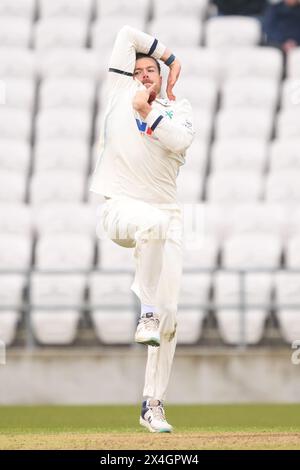 Dan Moriarty of Yorkshire delivers the ball during the Vitality County ...