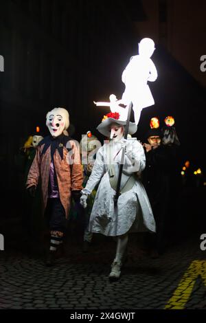 Participants in the Basel Carnival in Basel , Switzerland Stock Photo ...