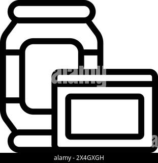 Processing waste materials icon outline vector. Trash recycling. Rubbish sorting segregation ...