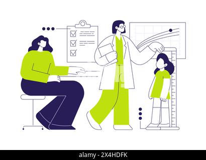 Measure height and weight abstract concept vector illustration Stock ...