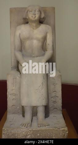 Cairo, Egypt, Africa Statue of Ranefer in his priest costume at the ...