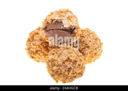 nut truffle isolated on white background Stock Photo - Alamy