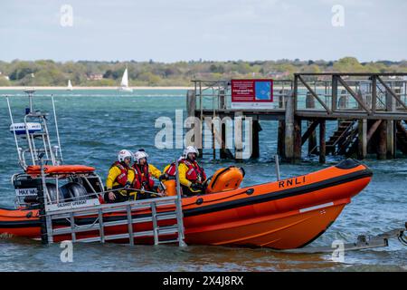 B Class Atlantic Lifeboat based at Calshot RNLI Station Stock Photo - Alamy