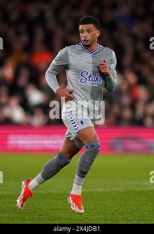 Ben Godfrey of Everton during the Premier League match at Old Trafford ...