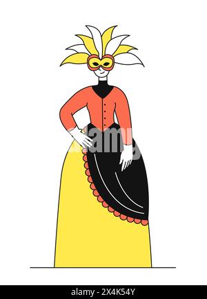 Ancient masquerade character vector simple Stock Vector Image & Art - Alamy